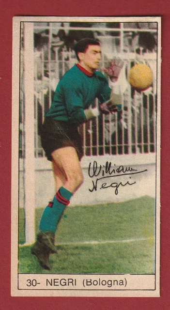 FIGURINA CALCIATORI BAGGIOLI Calcio Italia 1965 Autografo #30 Bologna ...