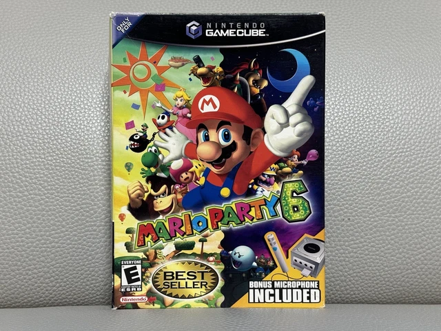 MARIO PARTY 6 Nintendo Gamecube GC Wii 2004 Mic Bundle CIB Complete Big Box $189.74 - PicClick CA
