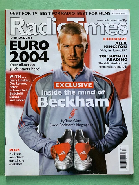 RADIO TIMES 12-JUNE-2004 DAVID BECKHAM Alex Kingston Adam Perry Suranne ...