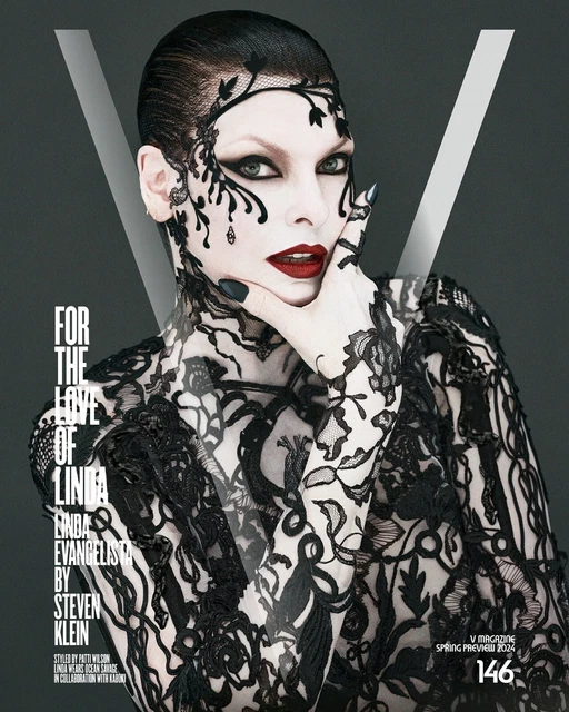 V LINDA EVANGELISTA Fashion Modelling Steven Klen Issue 146 June 2024 ...