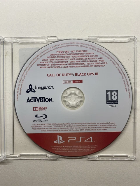 CALL OF DUTY: Black Ops III Sony PlayStation 4 Promo Copy Press KIT PAL ...
