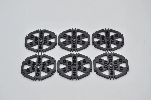 LEGO 6 X Technik Pale Du Rotor Noir Technique Plateau Rotor 6 Blade ...