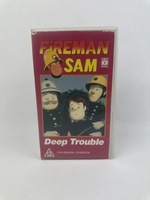 FIREMAN SAM VHS Deep Trouble 1995 ABC Australia Video Tape Free Tracked ...
