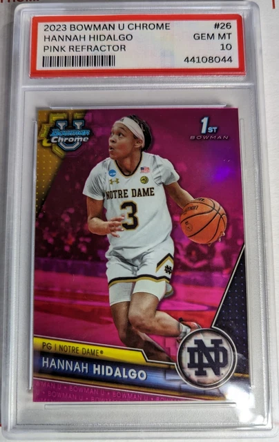 HANNAH HIDALGO 2023 Bowman University rifrattore rosa cromato #26 ...