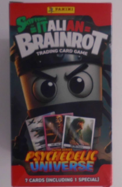 FULL BOX (24 Packets) Panini Italian Brainrot Psychedelic Universe ...