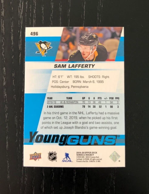 SAM LAFFERTY 2019-20 Upper Deck Hockey Young Guns $4.00 - PicClick AU