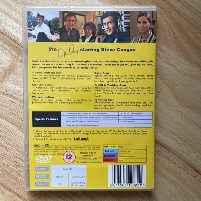 STEVE COOGAN DVD Bundle, I’m Alan Partridge, Alpha Papa, Philomena ...