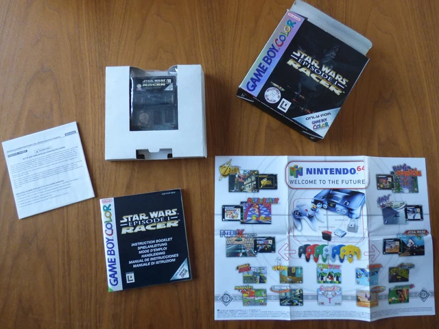 JEU GAME BOY Color Nintendo, Star Wars Racer Episode 1 - complet ...