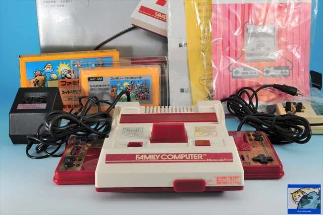 NINTENDO FIRST MODEL Famicom Console HVC-001 NES with Super Mario Bros ...