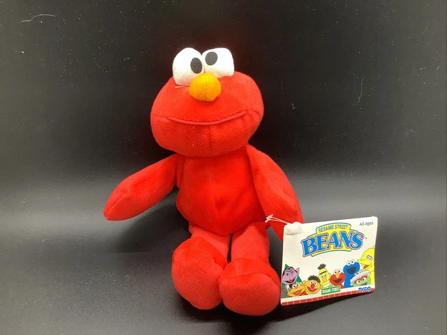 SESAME STREET BEANS Soft Toy Rare 1997 Plush Retro TV Red Collectable ...