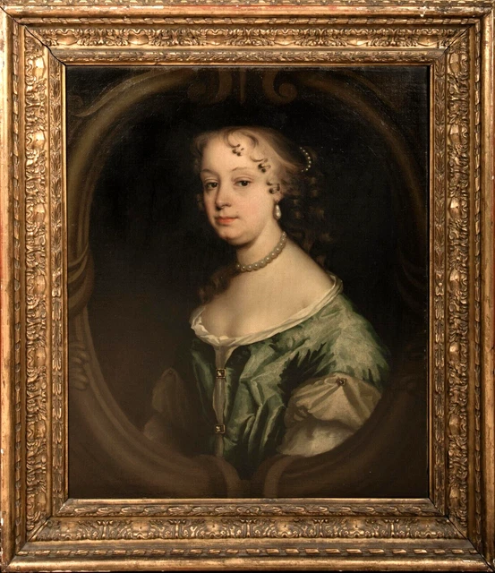 LARGE 17TH CENTURY Portrait Of Mary Wither Of Andwell Jacob Huysmans ...
