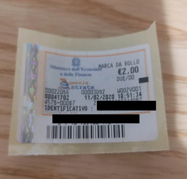 MARCHE DA BOLLO 2 euro nuove vari anni 2016-2017-2018-2019-2020-2021 ...