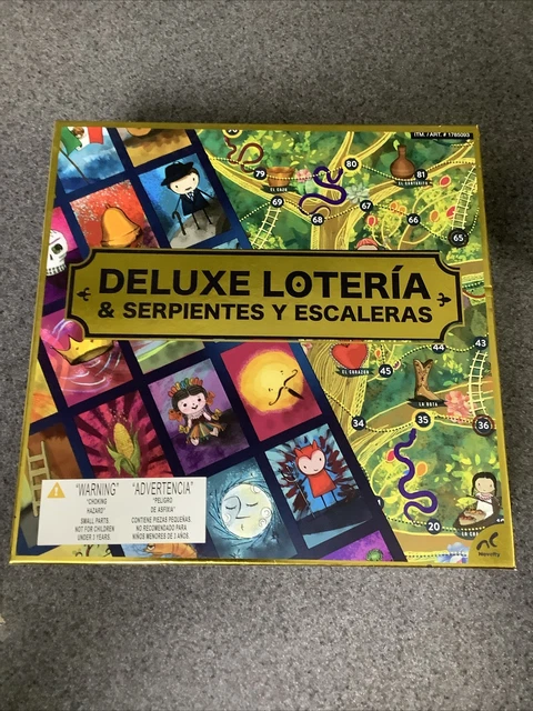 DELUXE LOTERIA & Serpientes Y Escaleras Traditional Mexican Board Game ...