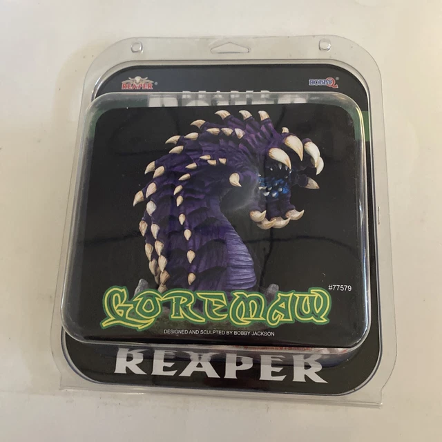 REAPER BONES GOREMAW giant worm unpainted and unassembled sealed NEW £ ...