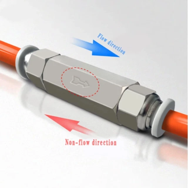 PNEUMATIC CHECK VALVE One-way Parts Replacement Durable Fittings ...