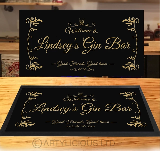 PERSONALISED GIN BAR gold edition Party Pubs & Cocktail Bars counter ...