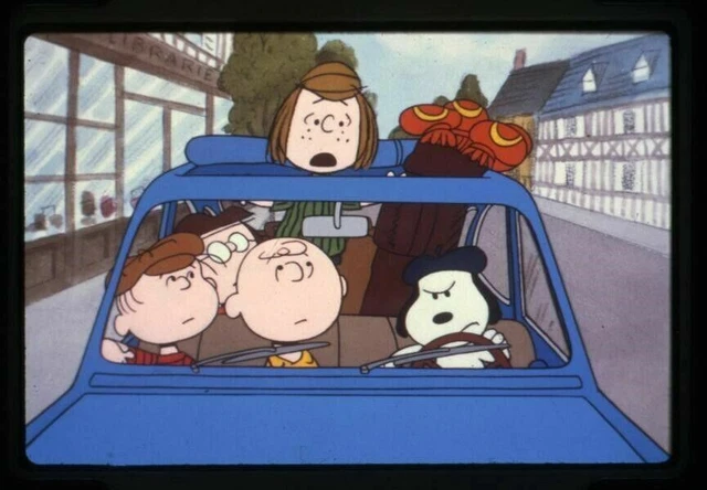 BON VOYAGE CHARLIE Brown Original 1980 Animation 35mm Transparency ...