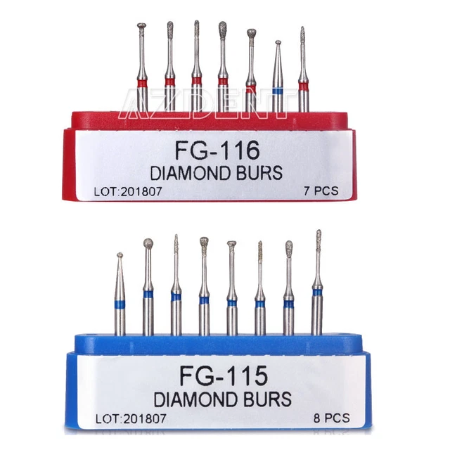 DENTAL DIAMOND BURS Fine/Coarse FG Minimally Invasive Cavity ...