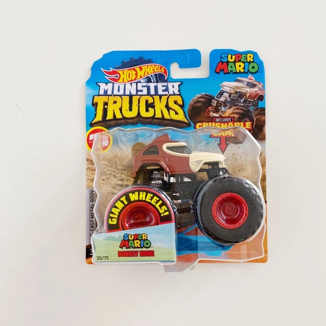 HOT WHEELS SUPER Mario Bros Donkey Kong Monster Truck Diecast 1:64 ...
