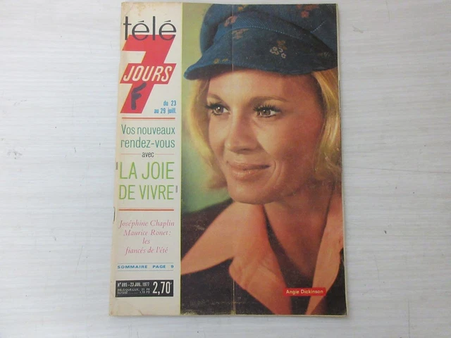TELE 7 JOURS 0895 07.1977 Angie DICKINSON Maurice RONET NANS le BERGER ...
