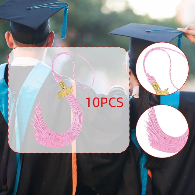 10 PIECES GRADUATION Tassels 2025 Gift with 2025 Year Charm for ...