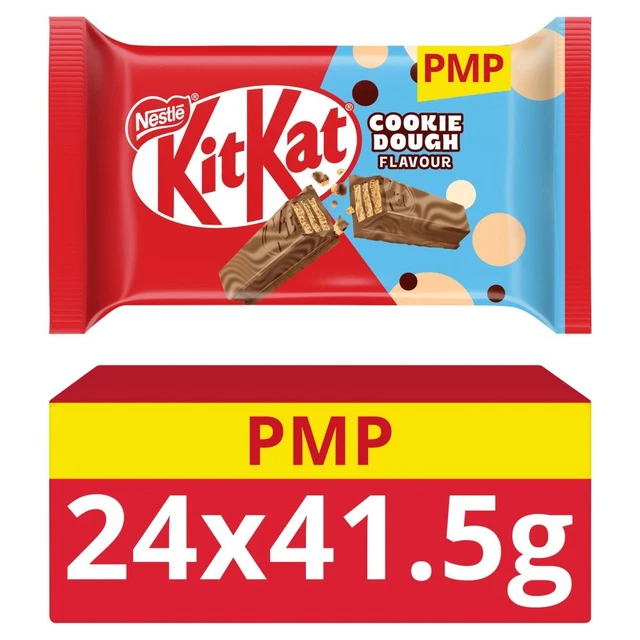 NEW FULL BOX 24 x KitKat Cookie Dough 4 Finger Chocolate Bars 41.5g £20 ...