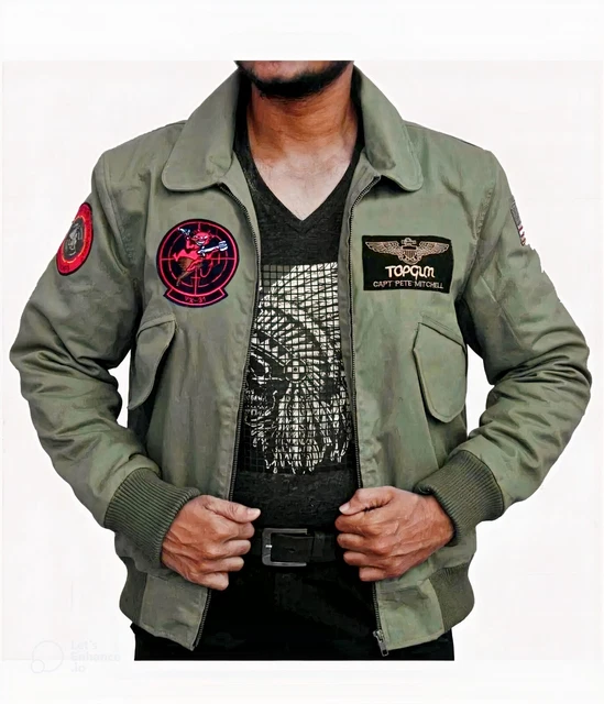TOM CRUISE FLIGHT Bomber Top Gun 2 Maverick Men's Cotton Jacket Jet ... TOM CRUISE FLIGHT Bomber Top Gun 2 Maverick Men's Cotton Jacket Jet ...