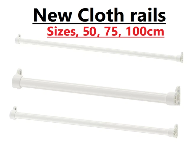 NEW HEAVY DUTY Wardrobe Cloth Rails Storage Rack Hanging Organizers in ...