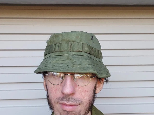 AUSTRALIAN ARMY VIETNAM REPRODUCTION COMBAT GIGGLE BUSH HAT LGE 58-60cm ...