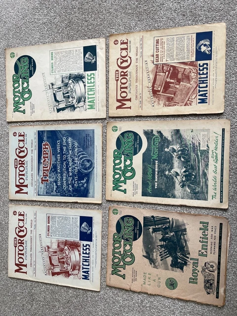 OLD MOTOR CYCLING magazines 1944 good condition £42.28 - PicClick UK