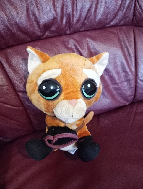 DREAMWORKS BIG HEADZ Shrek Forever After Puss In Boots Soft Plush Toy ...