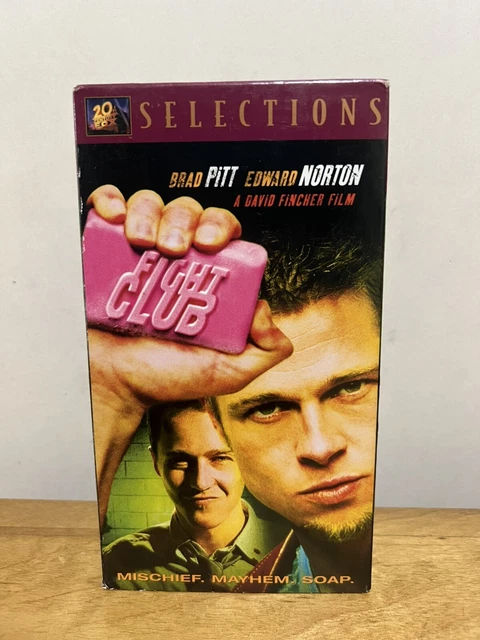 FIGHT CLUB VHS Tape Movie Brad Pitt, Edward Norton - 1999 Selections ...