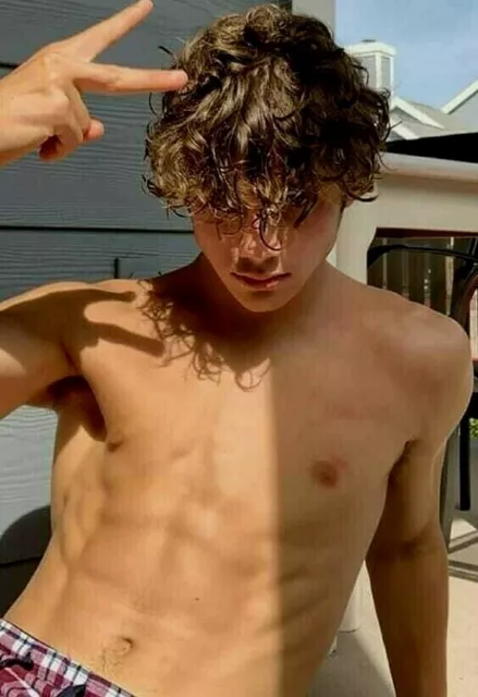 Shirtless Male Beefcake Slender Swimmers Build Angel Hunk Jock Photo