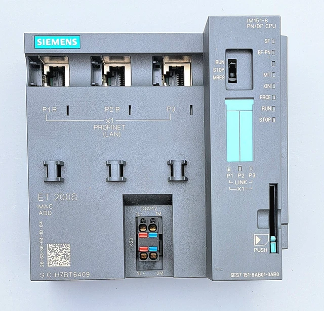 SIEMENS ET 200S Cpu Im151-8 Pn/Dp 6Es7151-8Ab01-0Ab0 EUR 386,35 ...