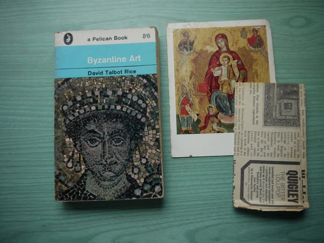 BYZANTINE ART BY DAVID TALBOT RICE P/BACK 1962 PENGUIN EDITION ILLUST ...