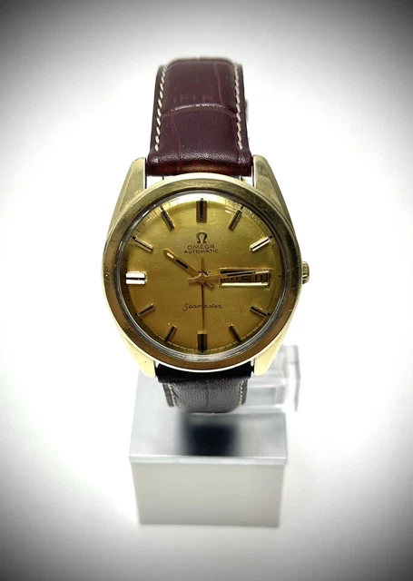 UHR OMEGA SEAMASTER Cal: 752 Original Vergoldet Neu Gold Breit 37MM EUR ...