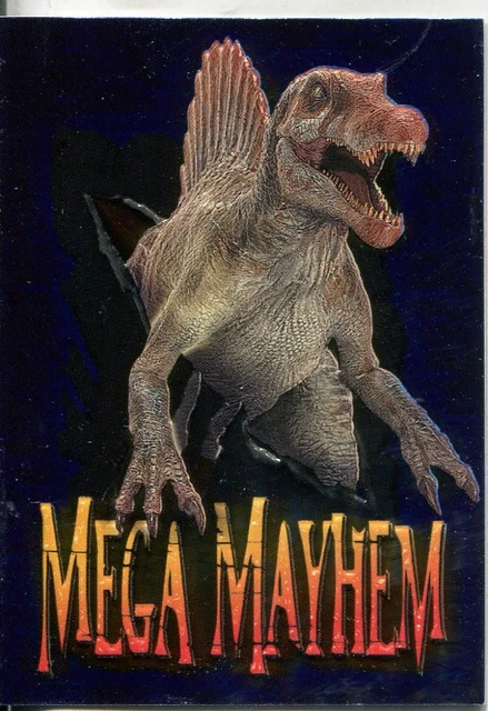 JURASSIC PARK III 3D Mega Mayhem Embossed Foil Chase Card M1 £5.49 ...
