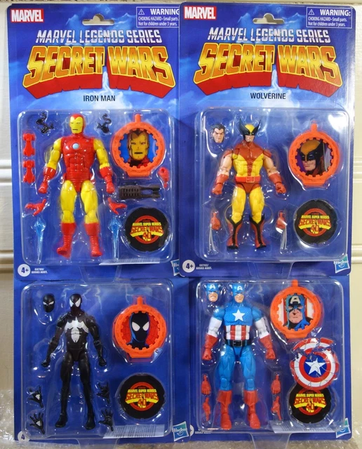 HASBRO MARVEL LEGENDS Secret Wars Captain America Spider-Man Iron Man ...