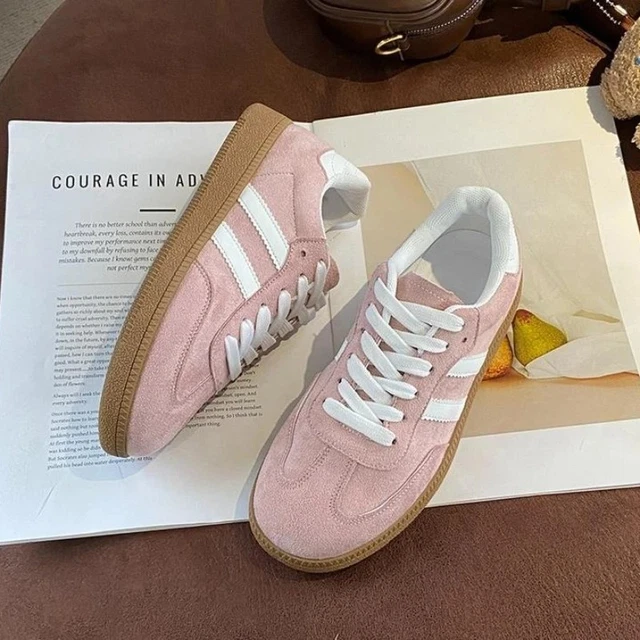 WOMEN TENNIS SNEAKERS Lace-Up Vulcanized Flats Outdoor Trainers £23.89 ...