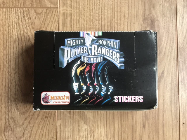 MIGHTY MORPHIN' POWER Rangers The Movie Stickers Full Box Merlin 1995 £ ...