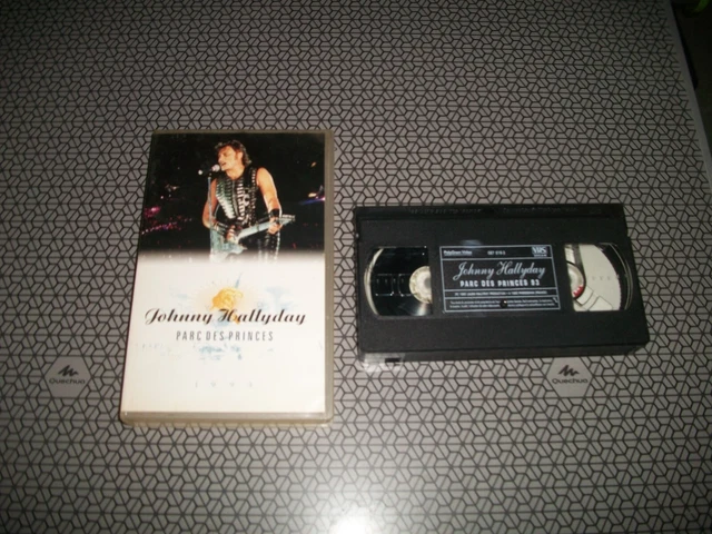 CASSETTE VIDÉO, VHS, k7, Johnny Hallyday, parc des princes EUR 6,00 - PicClick FR