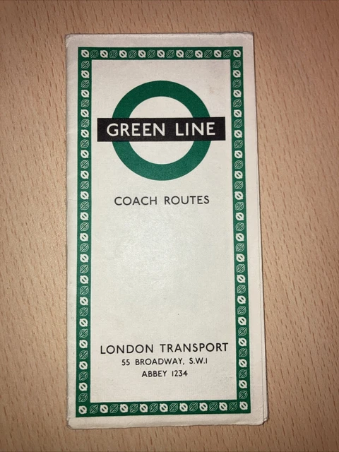 LONDON. BUS. MAP And Routes. (. Green Line Coach Routes. No Date. ) £1. ...