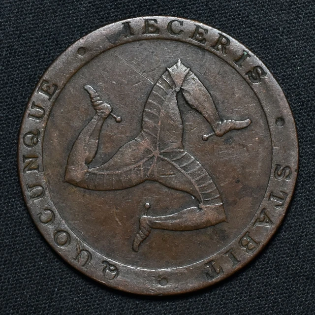 1831 ISLE OF Man, Ramsey, William Callister, AE Halfpenny Token, W.2100 ...