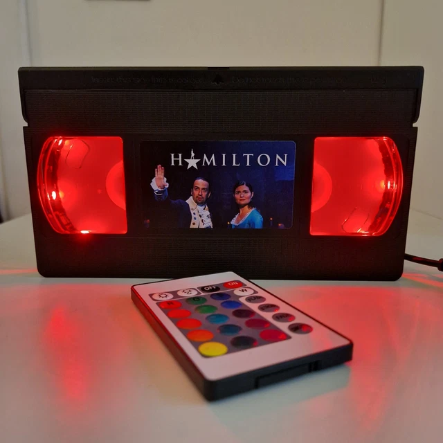 HAMILTON USB LED VHS Tape Lamp Birthday Christmas Gift Retro Light ...