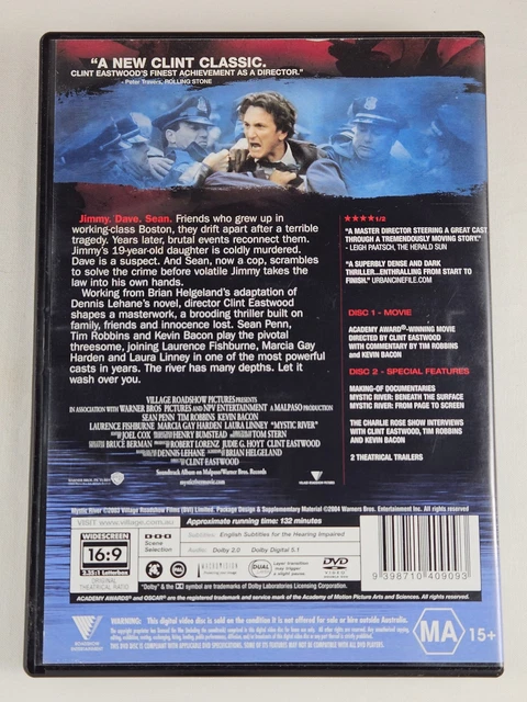MYSTIC RIVER DVD - Region 4 - VGC $8.95 - PicClick AU