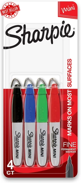 MINI PERMANENT MARKERS, Fine Point, Assorted Colours, 4 Count $11.99 ...