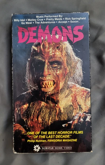 DEMONS VHS 1986 Rare Norstar Dario Argento Lamberto Bava Horror And ...