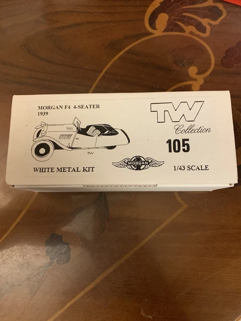 MORGAN CAR TW Collection Morgan F4 4-Seater 1939 White Metal Kit 1/43 ...