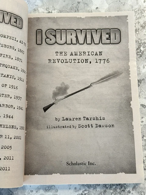 I SURVIVED THE American Revolution 1776 - Par Lauren Tarshis - Livre de ...