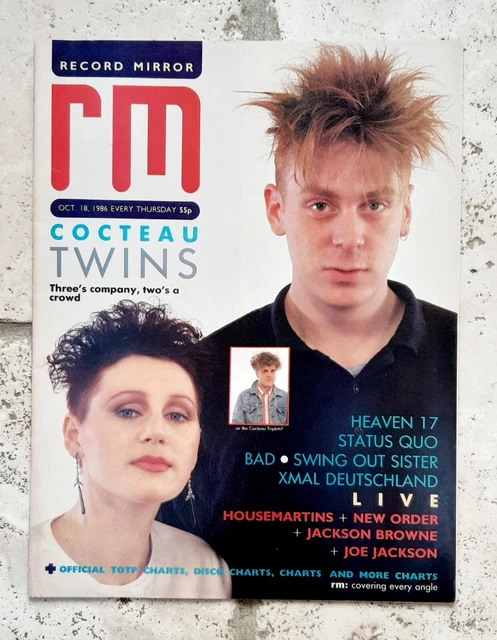 COCTEAU TWINS BIG Audio Dynamite RECORD MIRROR RM music magazine ...